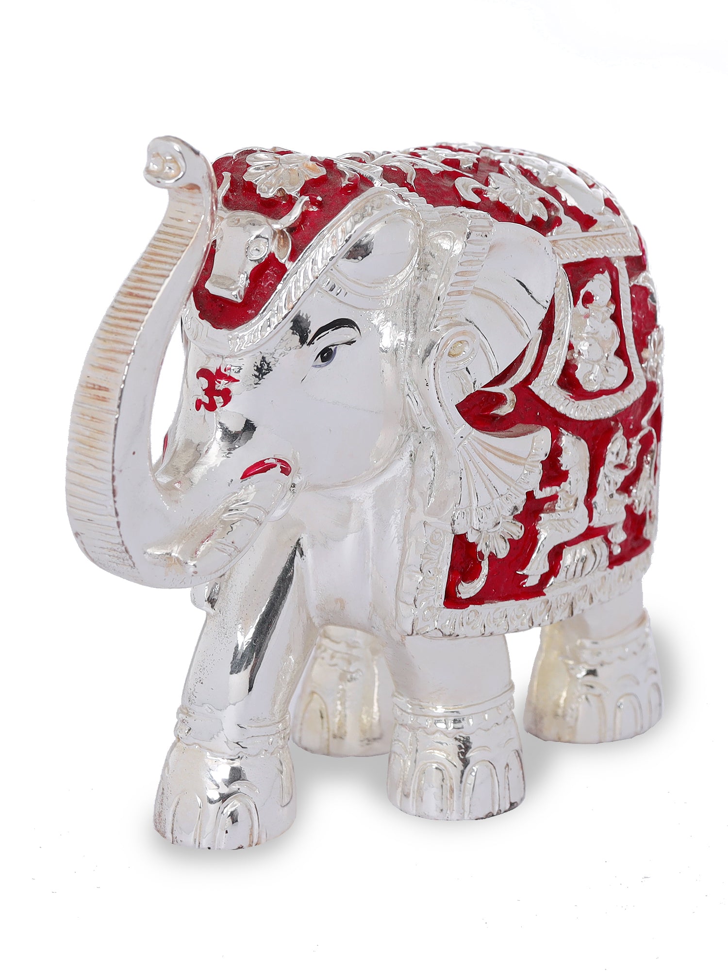 Pair of Silver Plated Resin Elephant – Raya