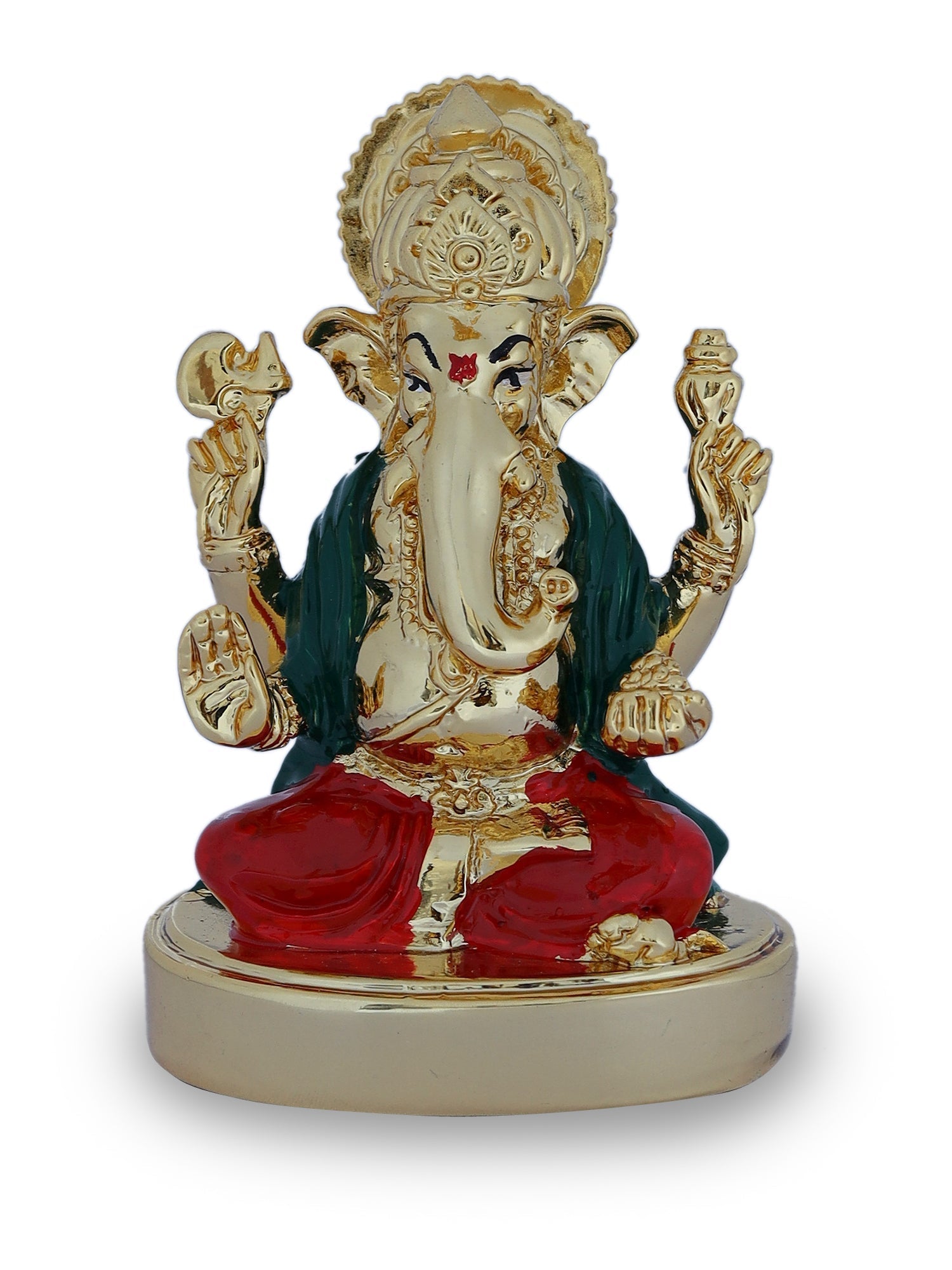 Ganesha Made In Gold Plating Base Material Resin – Raya