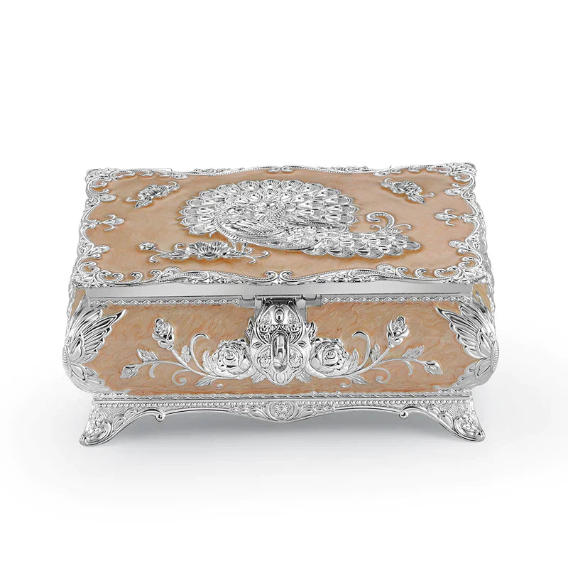 Peacock Enamel jewellery box – Raya